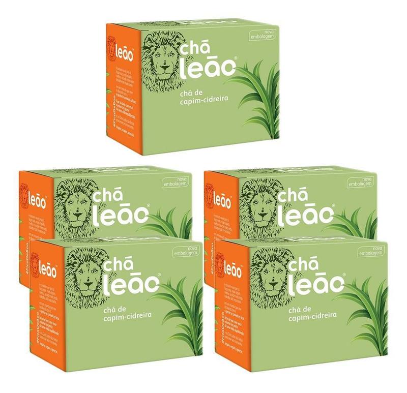 Chá Leão Capim-Cidreira Em Sachê 10 G 10 U Kit 5 - Cha Leao - Chá ...