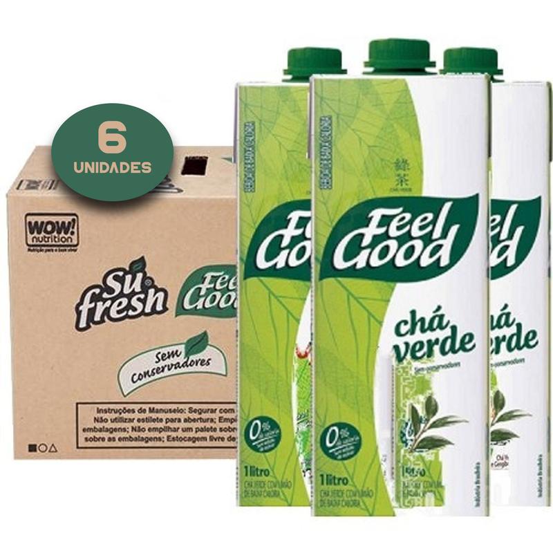 Chá Verde com Limão FEEL GOOD 1L (6 unidades) - Chá Verde - Magazine Luiza