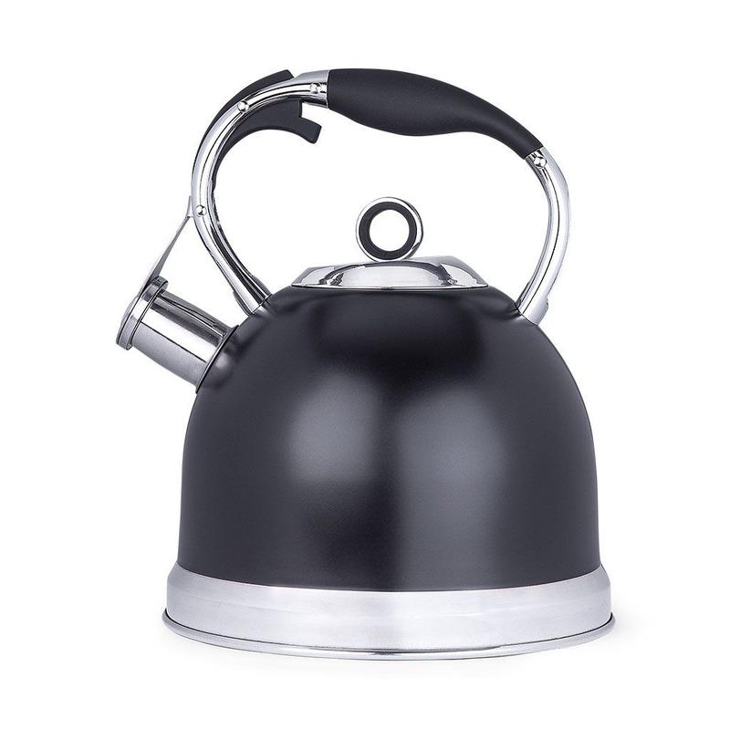 Chaleira Com Apito Em Inox Alça Anatômica Baquelite 3L - Zanetti ...