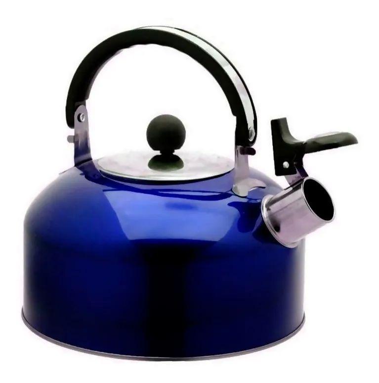 Chaleira Com Tampa E Apito Em Aço Inox 2 Litros - AD - Chaleiras ...