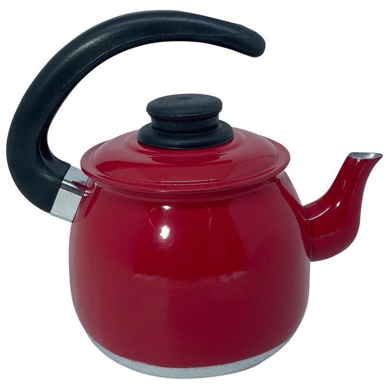 Chaleira de Alumínio Batido Reforçado Capacidade 1 Litro Alça Longa e ...