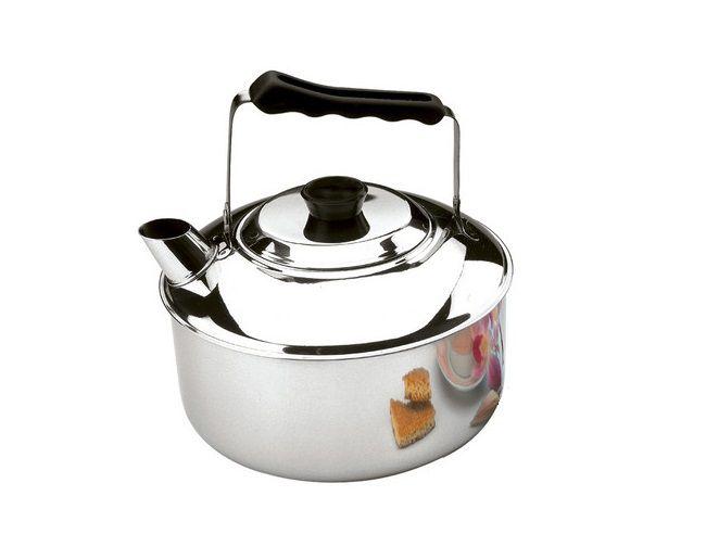 Chaleira de Inox Tradicional com Alça e Tampa - Zanella. - Chaleiras ...