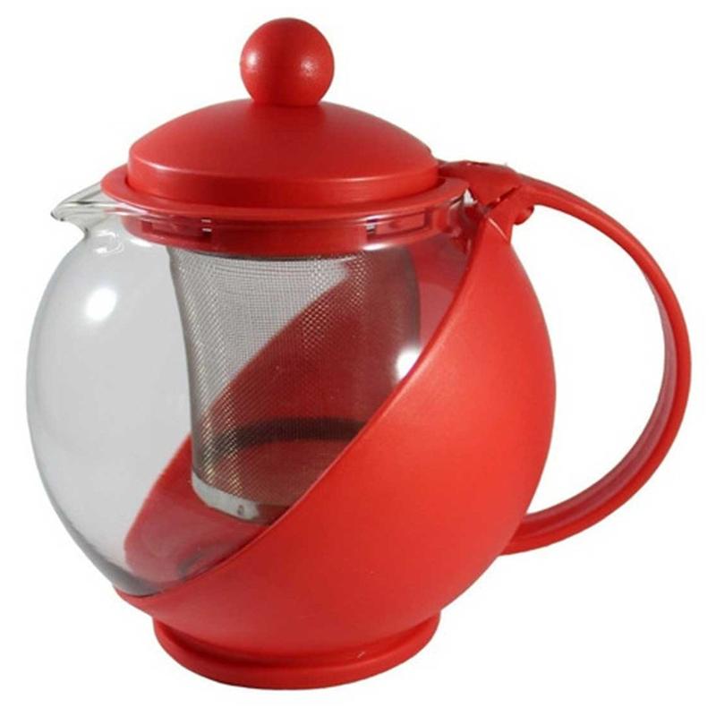 Chaleira de vidro com filtro inox reutilizável 1250ml - Elite ...