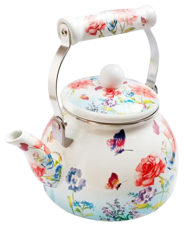 Chaleira Esmaltada Charm 2,5 Litros sem Apito - A5 Importadora ...