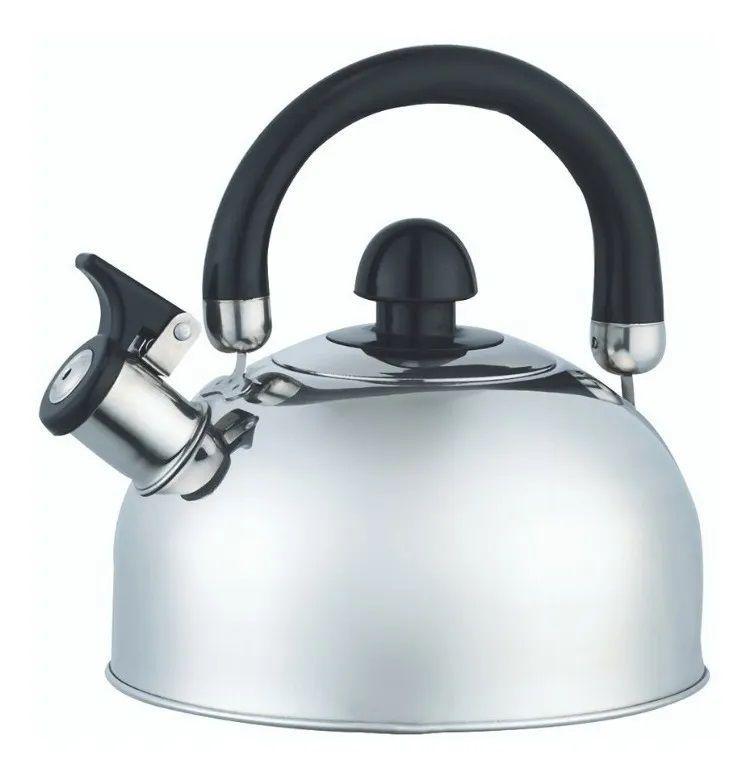 Chaleira Inox 2 L Com Apito Alça Móvel Água Quente Basic - Mundiart ...