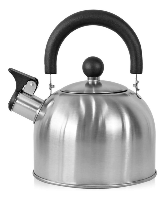 Chaleira Inox 2000ml Com Apito Decoração Cozinha Água - Wincy ...