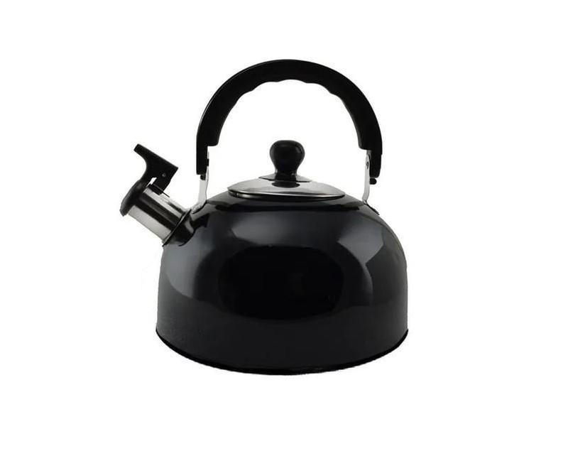 Chaleira Inox, Art House, com Apito, 1,8 lts, Preta - Chaleiras ...