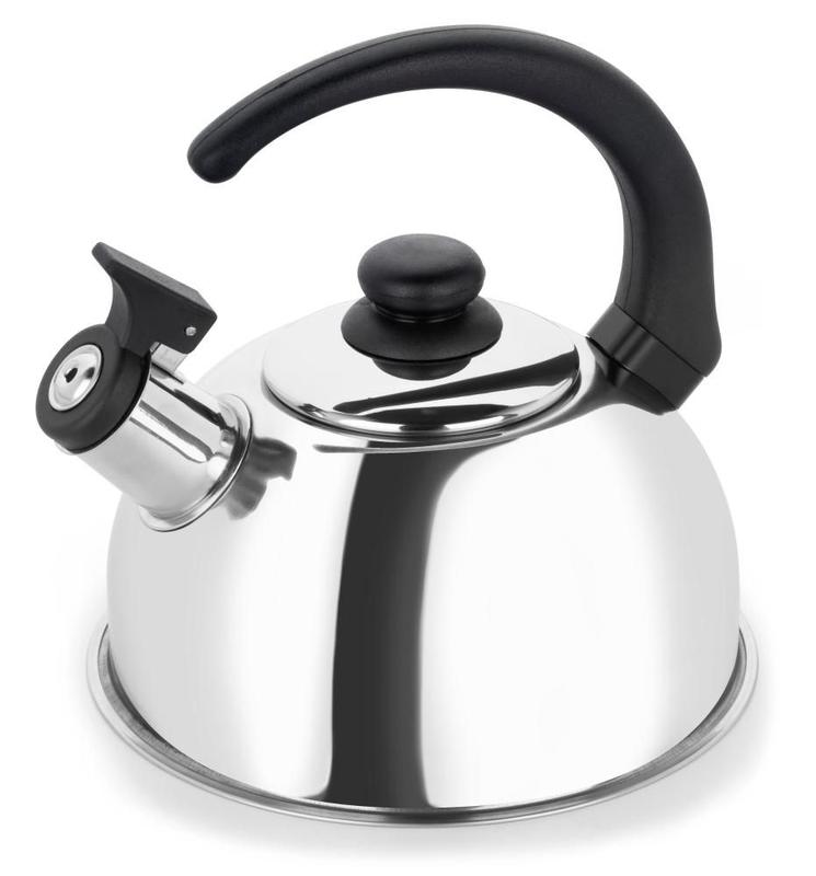 Chaleira Inox Com Apito 2 Litros Para Fogão De Indução Fervedor Bule ...