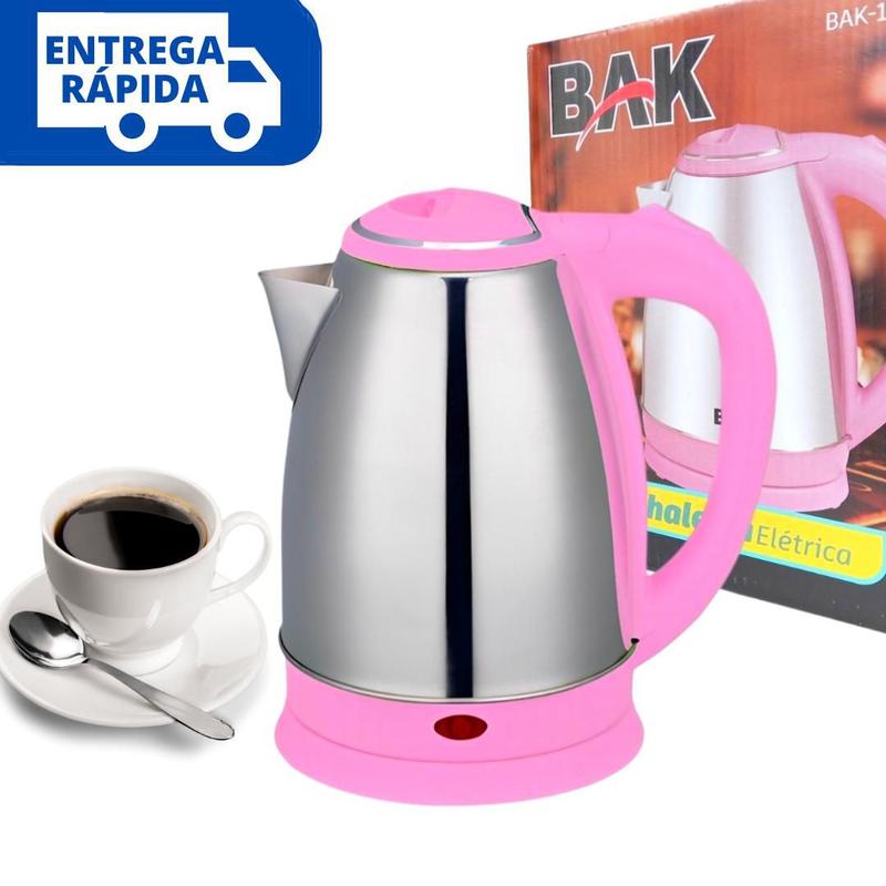 Chaleira Jarra Elétrica Térmica Inox 1,8L 1200W Café Chá - BAK ...