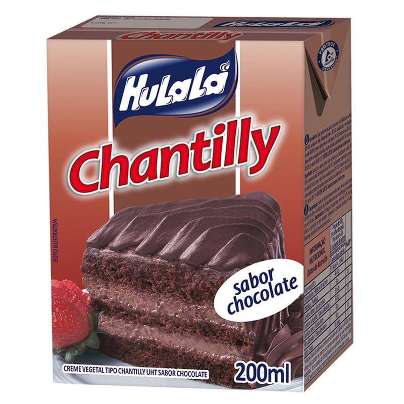 Chantilly Chocolate 200ml - Hulalá - Hulala - Chantilly - Magazine Luiza