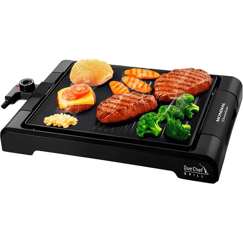 Chapa Grill Mondial Due Chef Premium G-08 1500 W 110V - Preto - Grill ...