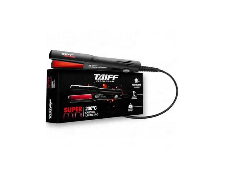 Chapinha Alisadora Taiff Supermini Action 200C 25W Preta Bivolt ...