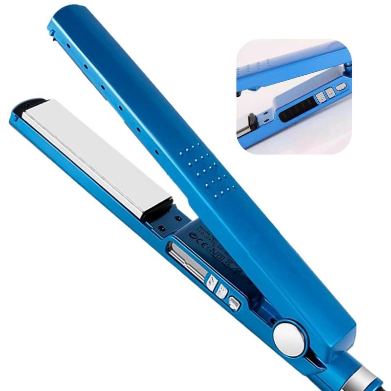 Chapinha Titânio Bivolt Azul Prancha Alisadora e Modeladora - 4 Forte ...