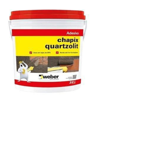 Chapisco Chapix 3,6 Litros Branco Leitoso Quartzolit Weber ...