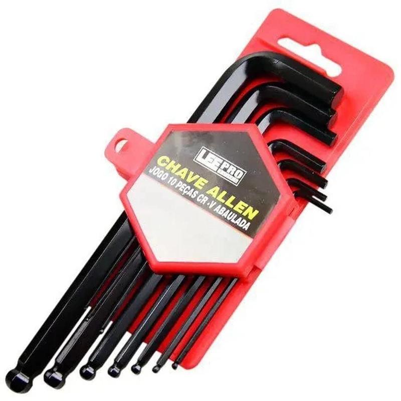 Chave Allen Jogo 10 Peças Cr-V Abaulada Lee Toolo - Lee Tools - Chave ...
