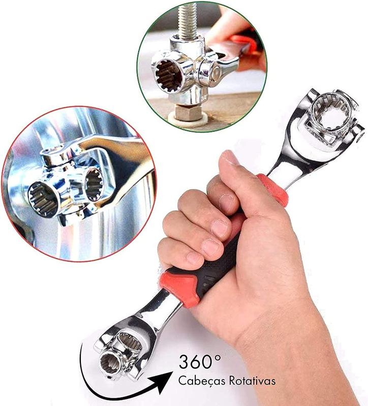 Chave Combinada Universal 48 em 1 Multiuso Profissional - Jogo de Chave ...