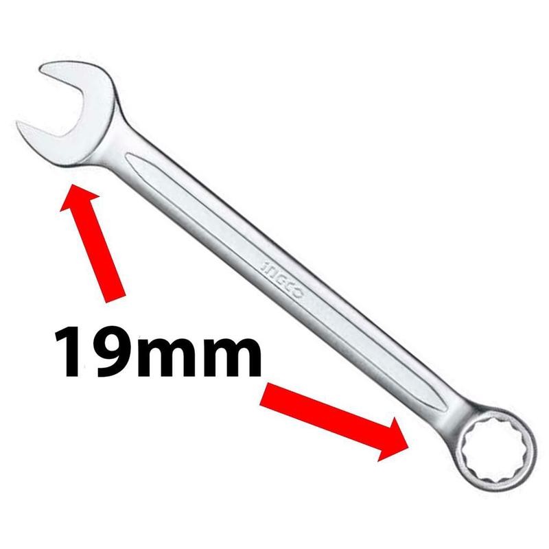 Chave de Boca Combinada de 19mm Em Aço Inox Ingco HCSPA191 - Chave de ...