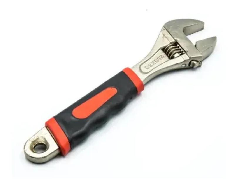 Chave Inglesa 10 Polegada Ajuste Reforçada Cabo Emborrachado com ...