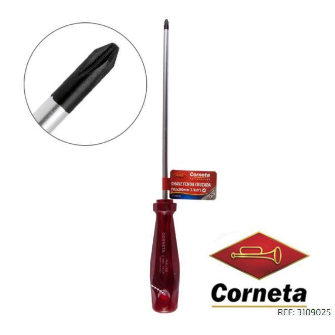 Chave Philips (cruzada) Ponta Imantada 1/4x8'' - BYRON UTILIDADES ...