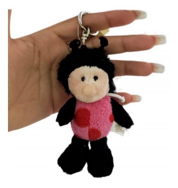 Chaveiro De Pelúcia Joaninha - Manuque - B72C - 10cm - Chaveiro ...