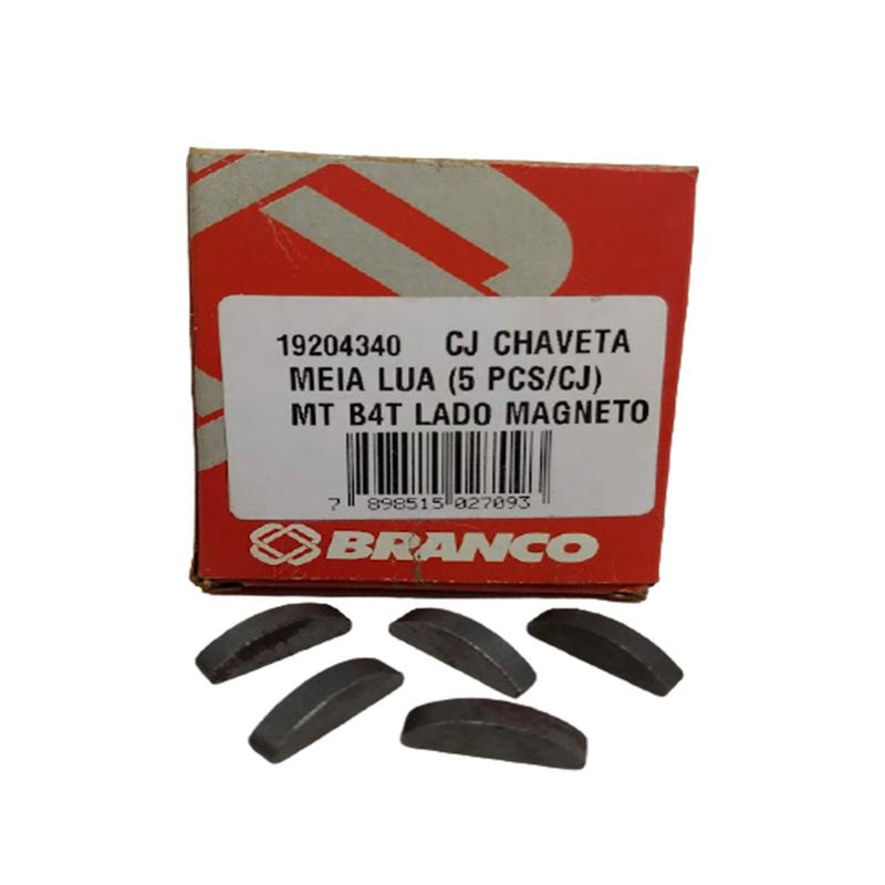 Chaveta Meia Lua 4X5,5X18MM Para Motor B4T Lado Magneto Branco 19204340 ...
