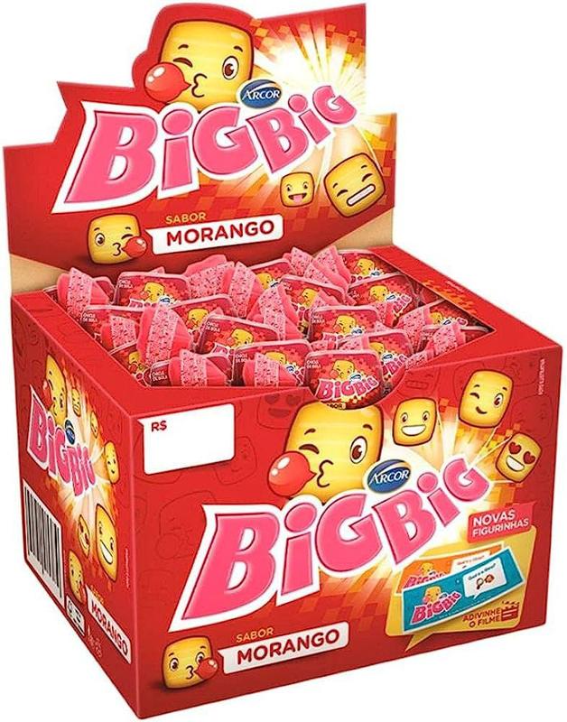 Chiclete Bigbig Caixa Com 100 Unidades - Sabor Morango - BIG BIG ...