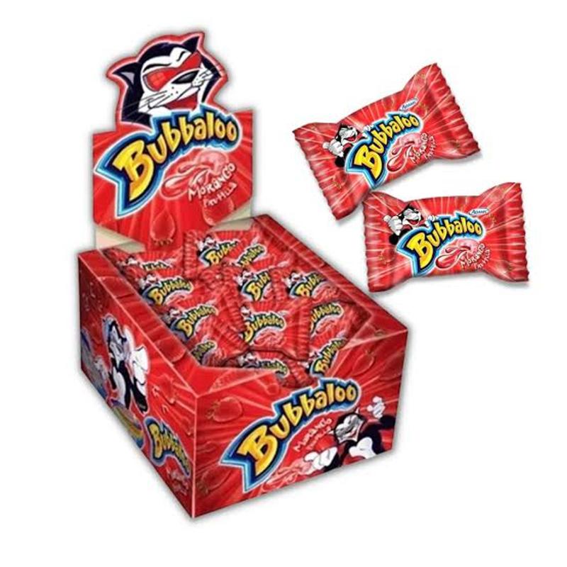 Chiclete bubbaloo morango 60 unidades - adams - MONDELEZ - Chicletes e ...