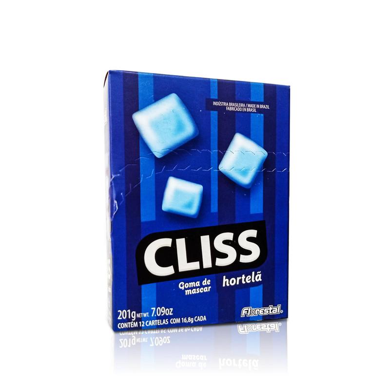 Chiclete Cliss cartela hortelã 201g - Florestal - Chicletes e Gomas ...