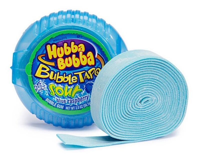 Chiclete Fita Hubba Bubba Bubble Tape - Sour Blue Raspberry - Chicletes ...