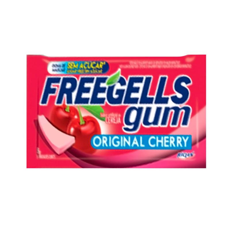 Chiclete Freegells Gum Original Cherry Sem Açúcar 8g - Chicletes e ...