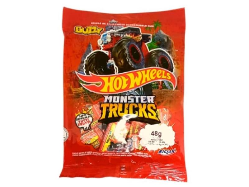 Chiclete Hot Wheels Buzzy Tutti Frutti Pacote C/12unid - 48g - RICLAN ...