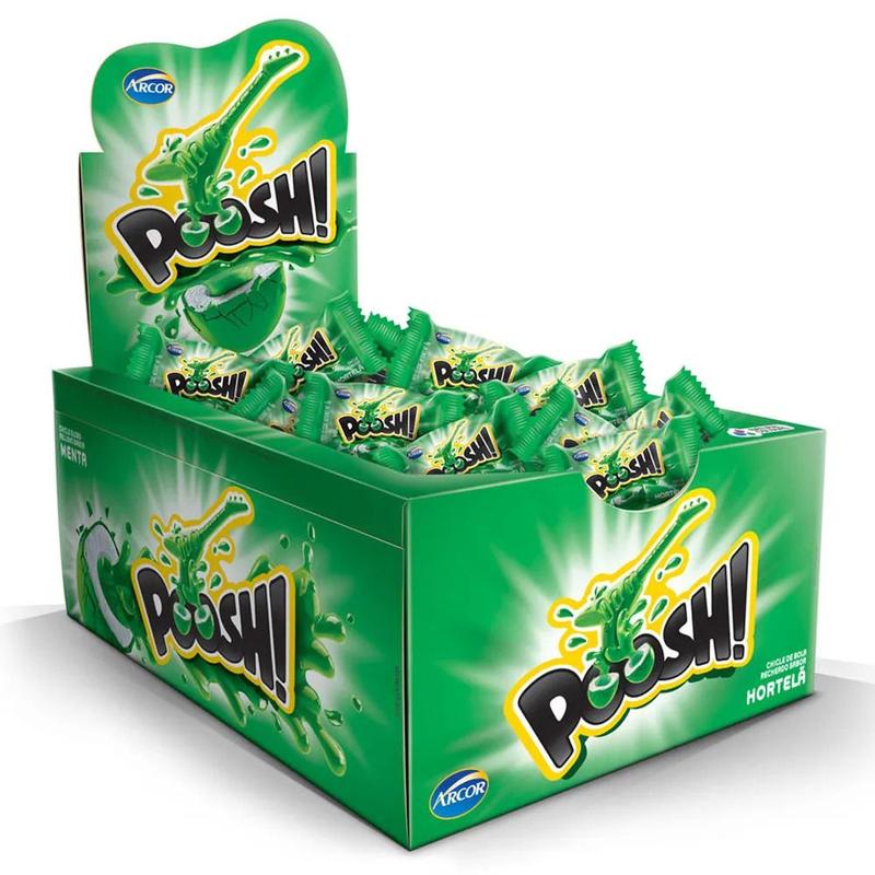 Chiclete Poosh Poosh Hortelã Caixa Com 40 - Arcor - Chicletes e Gomas ...