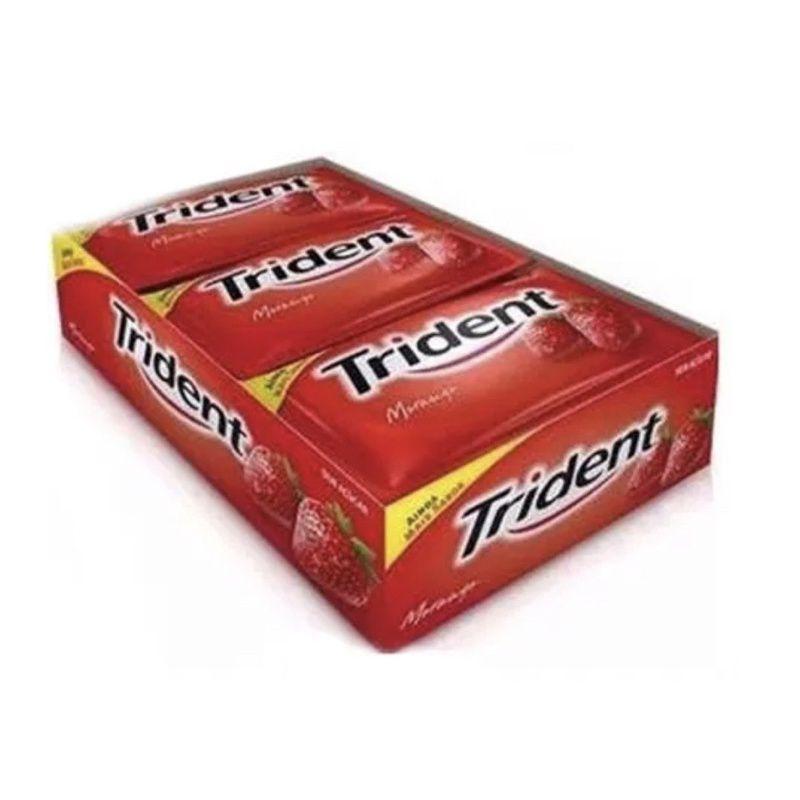 Chiclete Trident Morango Caixa C/21 unids de 8g - MONDELEZ - Chicletes ...