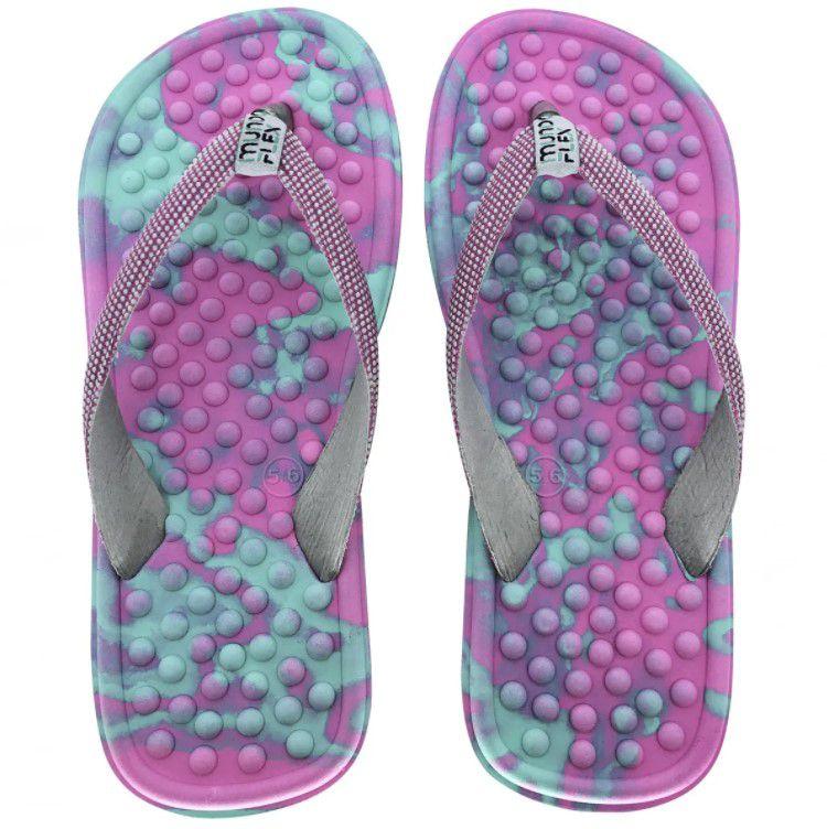 Chinelo Anabela Ortopédico Mundo Flex Com Bolinhas Massageadora Esporão ...
