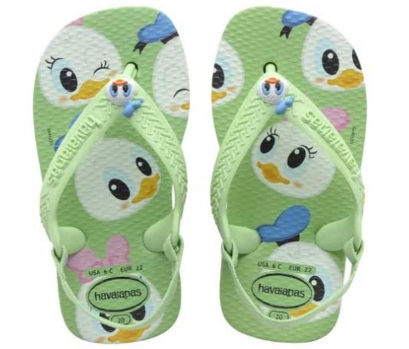 Chinelo Bebê Havaianas Baby Classic Pato Donald com Elástico - Chinelo ...