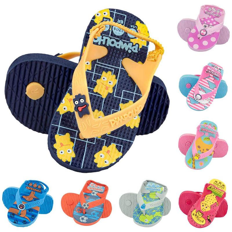 Chinelo Bebê Infantil C/elástico Pimpolho Tam 17 A 23 - Chinelo para ...