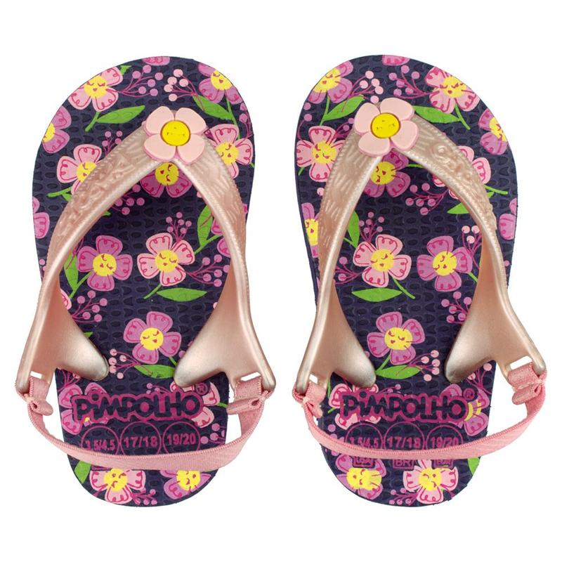 Chinelo Bebê Infantil c/Elástico Pimpolho Tam 17 a 23 - Chinelo para ...
