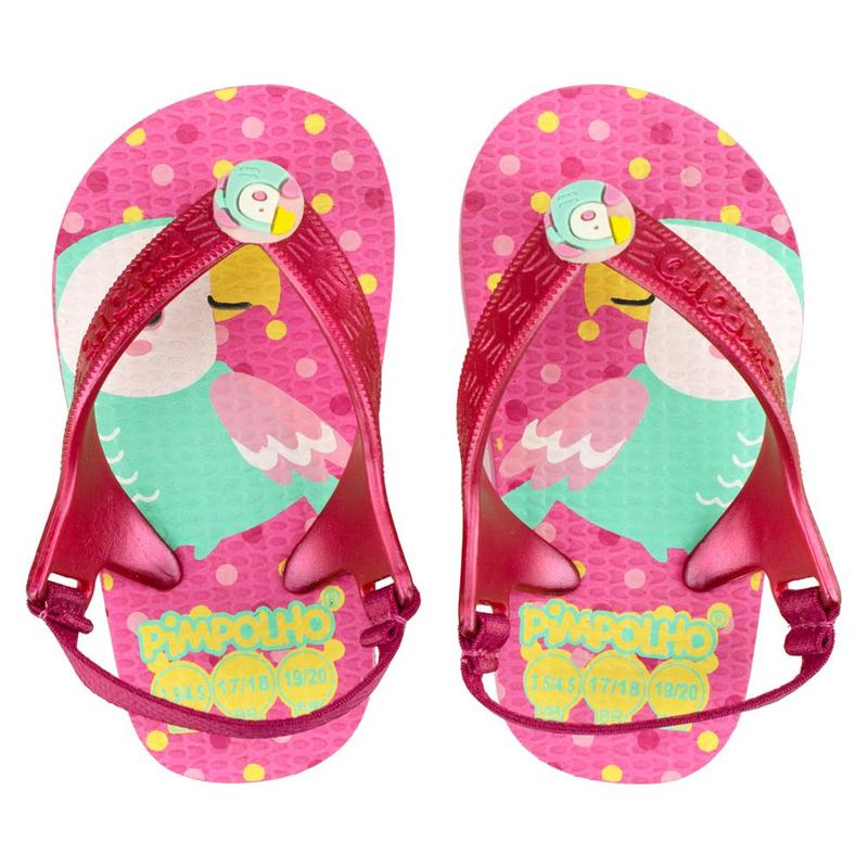 Chinelo Bebê Infantil c/Elástico Pimpolho Tam 17 a 23 - Chinelo para ...