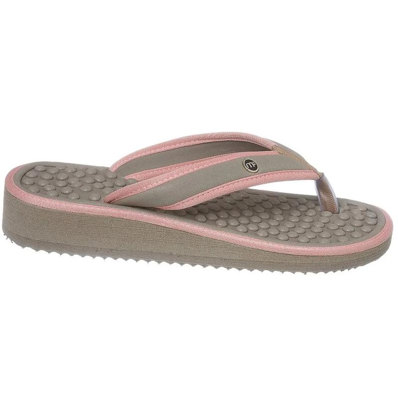 Chinelo Feminino Anabela Bolinha Esporão Mundo Flex 12043 - Chinelo ...