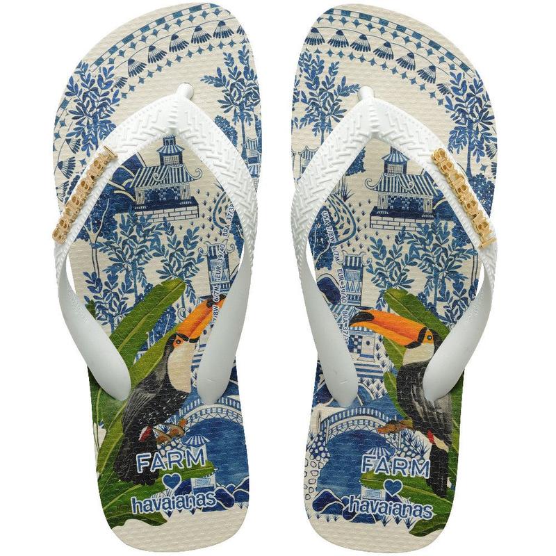 Chinelo Havaianas Farm Azulejo Macau - Chinelo Feminino - Magazine Luiza