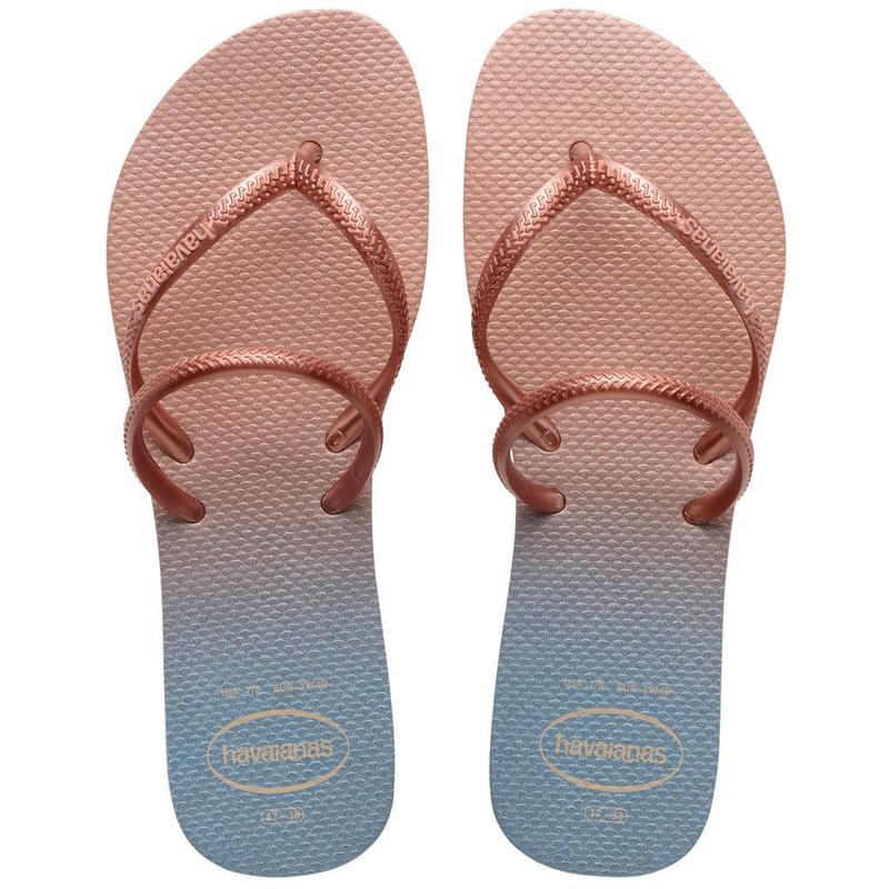 Chinelo Havaianas Flat Duo Irid Rosa Ballet - Chinelo Feminino ...