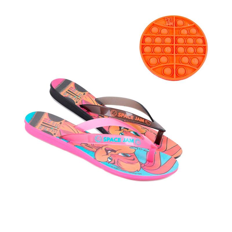 Chinelo Infantil Feminino Grendene Space Jam II + pop it 22756 ...