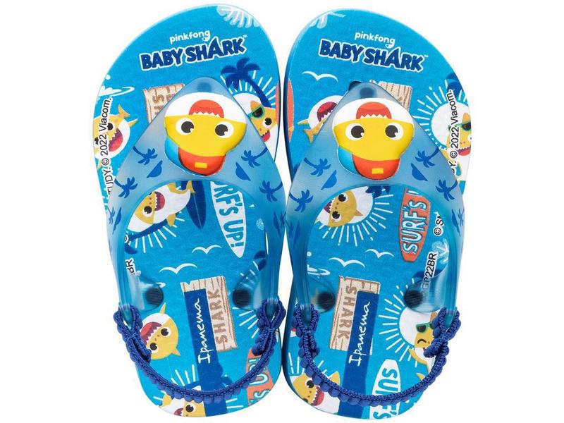 Chinelo infantil ipanema baby shark estampado Sandália - Chinelo para ...