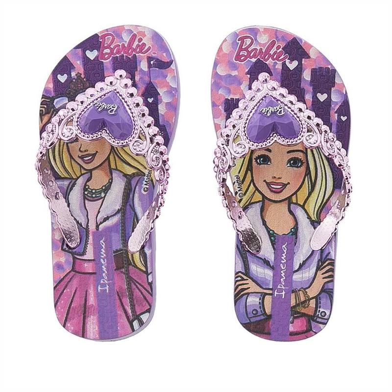 Chinelo Infantil Ipanema Barbie Princesa Roxo - Chinelo Infantil ...