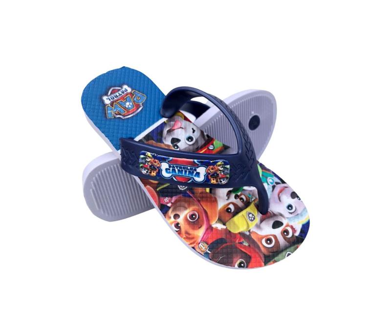 Chinelo Infantil Menino Personagem Patrulha Canina Chase Confortável ...