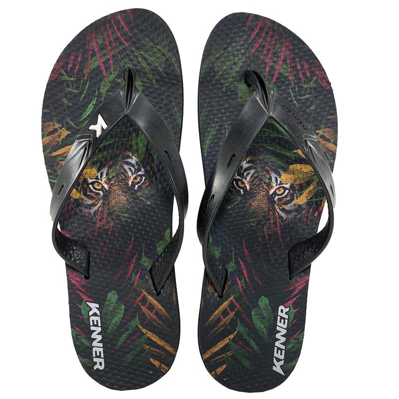 Chinelo Kenner Summer Tiger Masculino - Preto e Branco - Chinelo Esportivo - Magazine Luiza