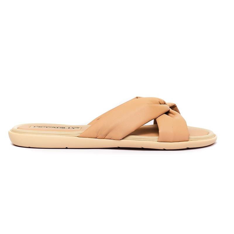 Chinelo Luana Rasteira Nude Claro/Gold - PICCADILLY - Rasteirinha ...