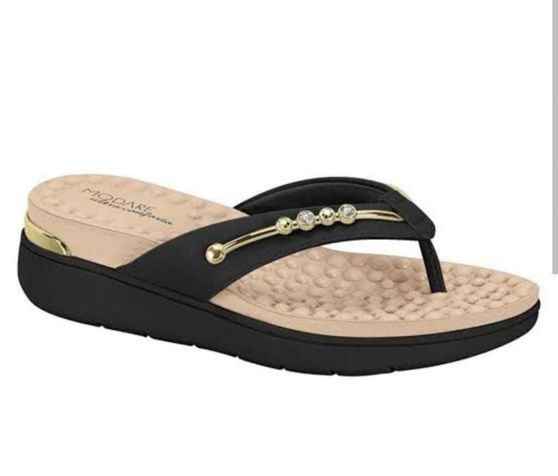 Chinelo Modare Linha Conforto 7151115 Preto - Chinelo Feminino ...