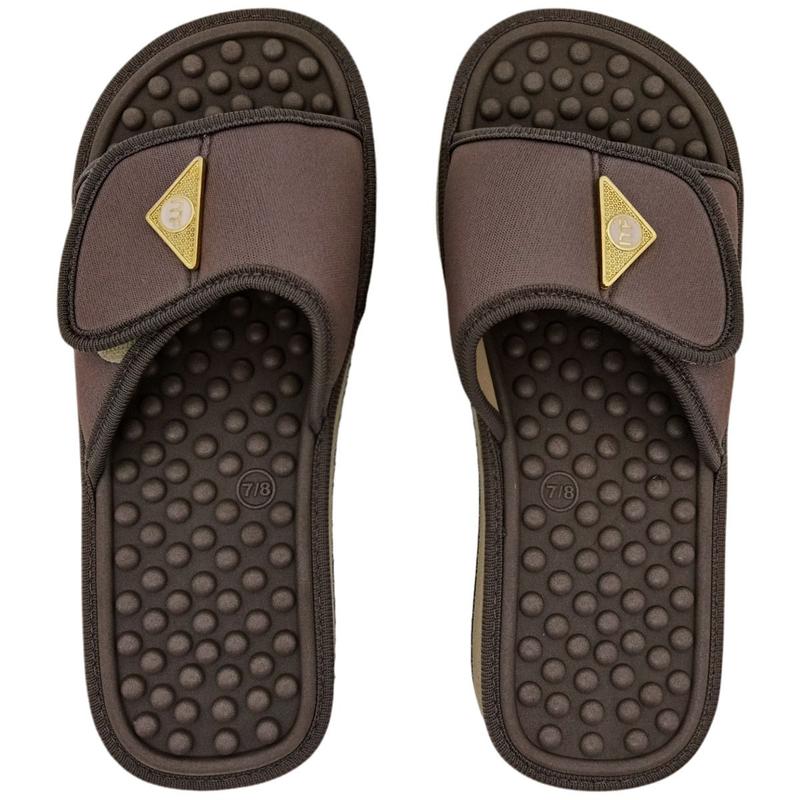 Chinelo Slide Anabela Feminino Mundo Flex Gold Ortopédico Bolinhas ...