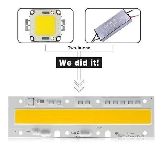 Chip Led Cob 100W 6500K Inteligente Funciona Sem Reator 220V - S.G Style - Lâmpada Inteligente ...